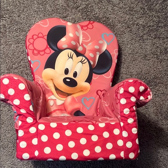 Disney | Other | Disney Minnie Mouse Soft Pink Chair | Poshmark